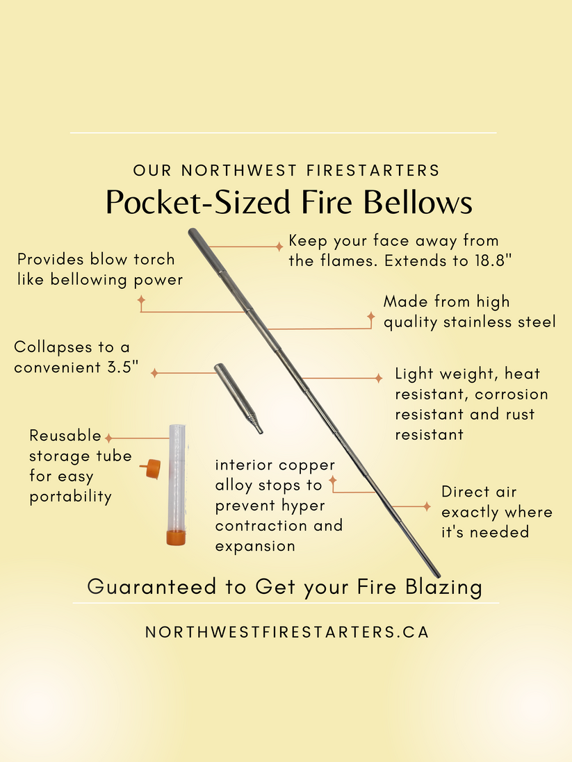 Pocket Sized Fire Bellows | NorthWest Firestarters